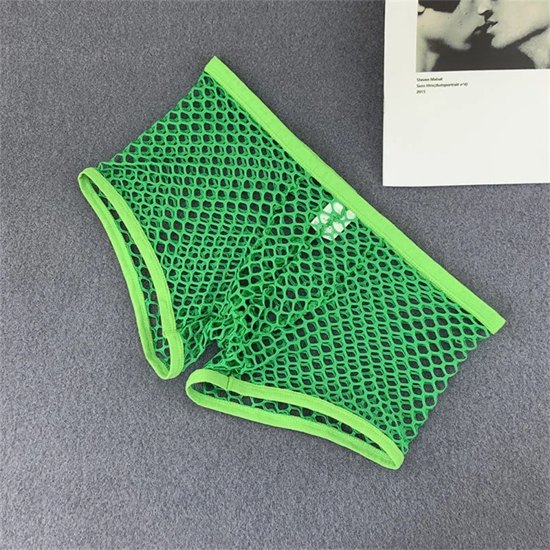 Large Hole Fishnet Boxer Brief | Free Shipping!