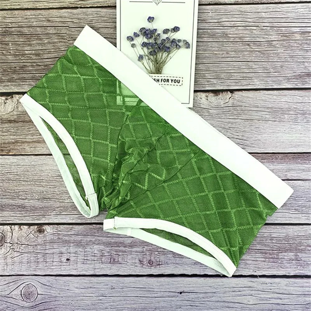 Transparent Boxer with Plaid Pattern | Free Shipping!